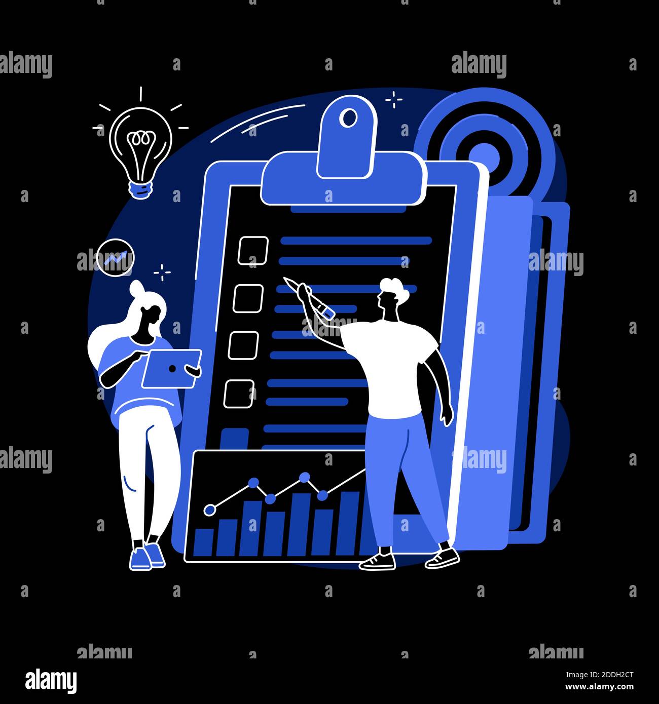 Project planning abstract concept vector illustration Stock Vector ...