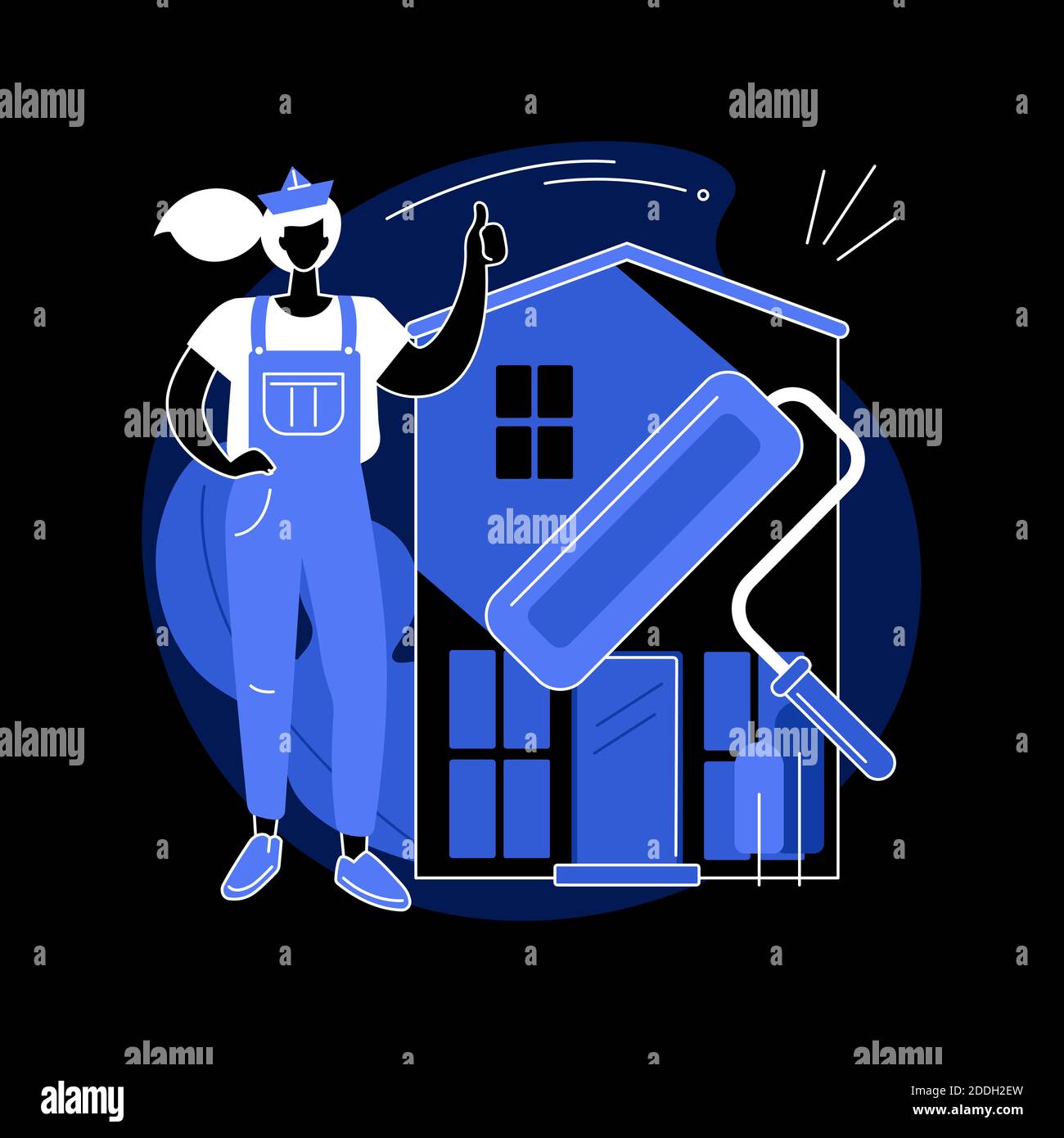 House renovation abstract concept vector illustration Stock Vector ...