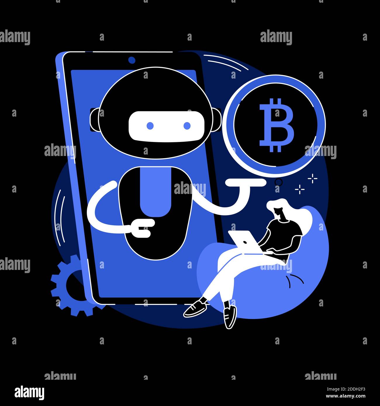 Crypto trading bot abstract concept vector illustration Stock Vector Image & Art - Alamy