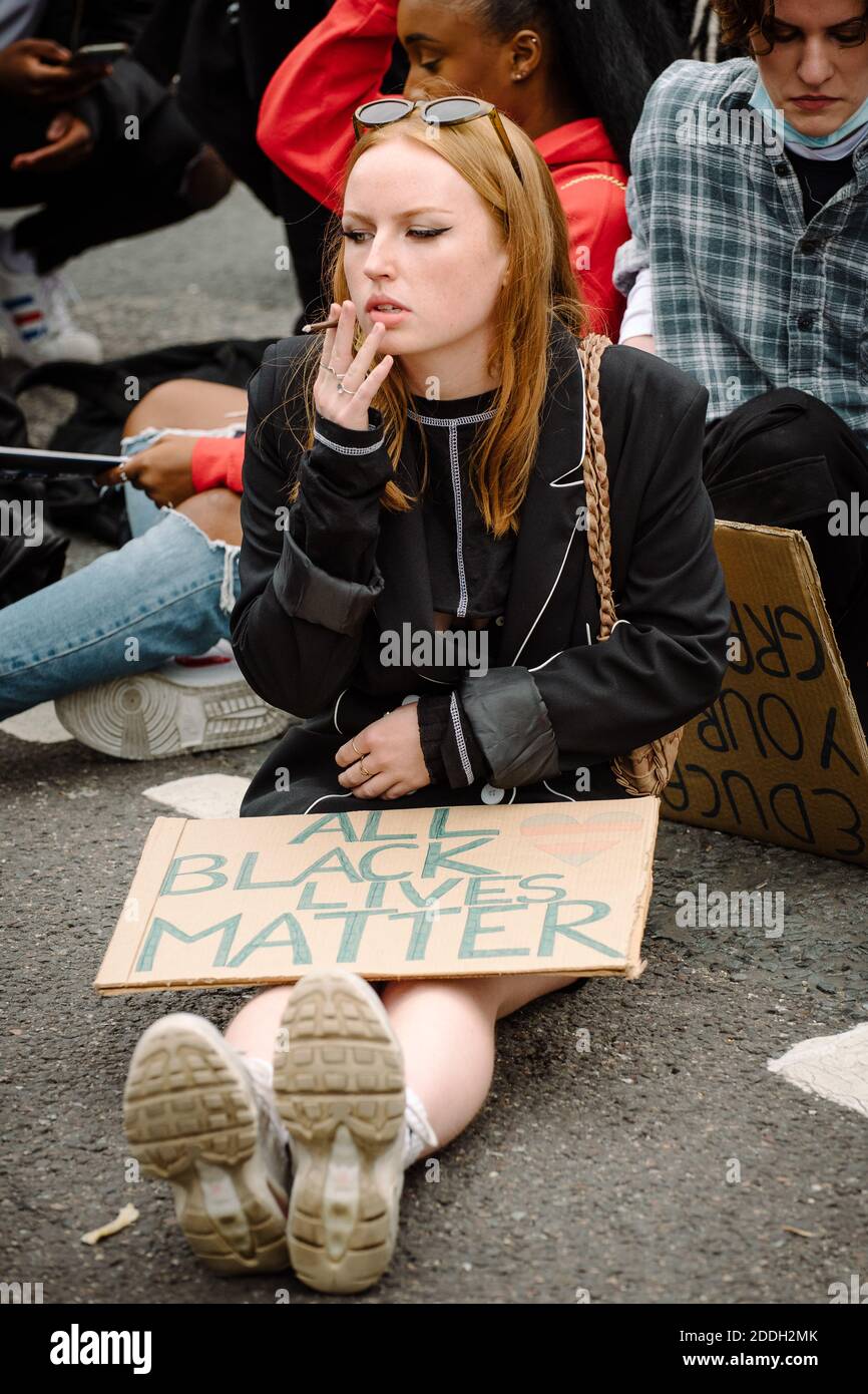 London, United Kingdom - August 31, 2020: Million People March gather ...