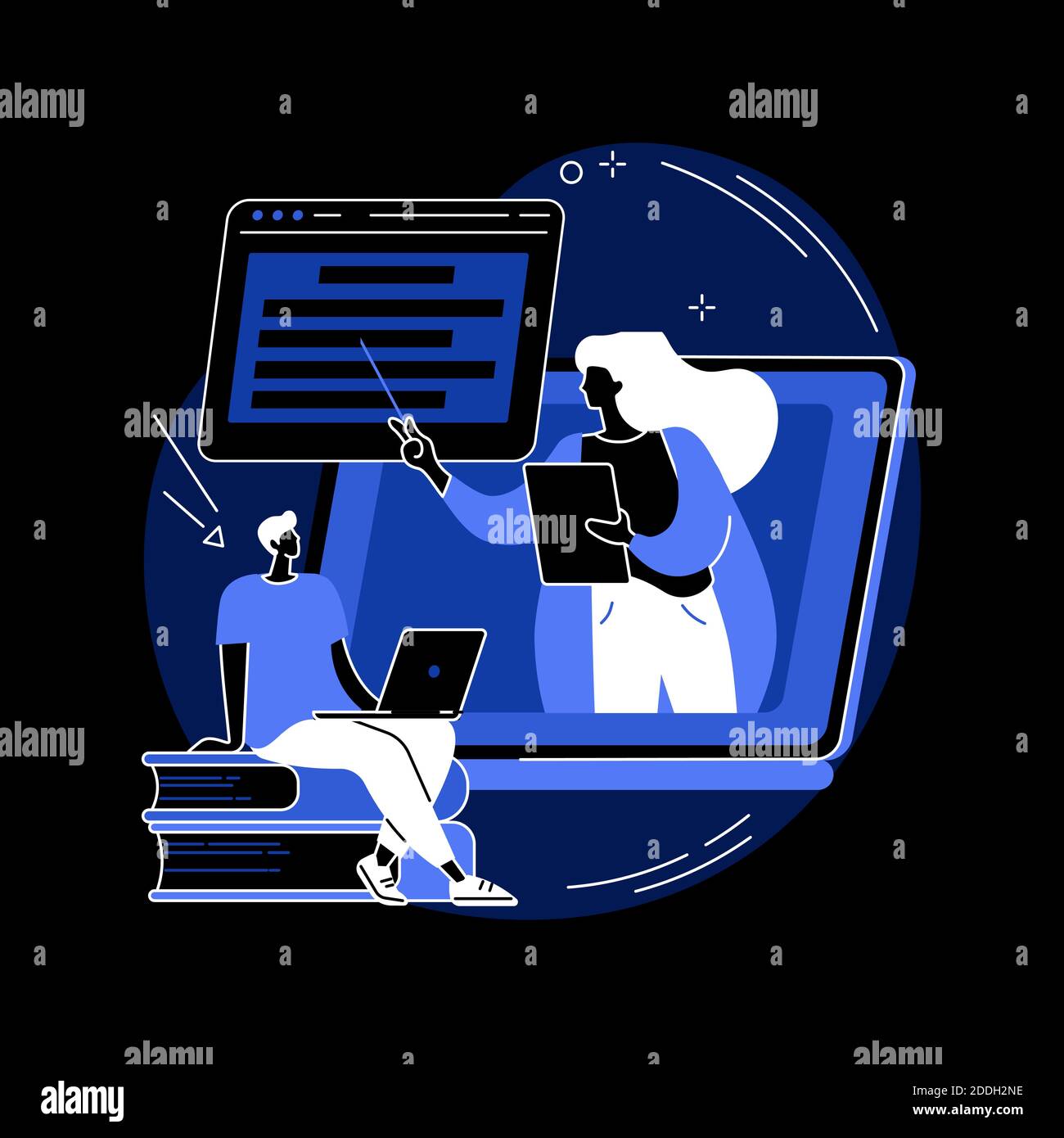 Online courses abstract concept vector illustration Stock Vector Image ...