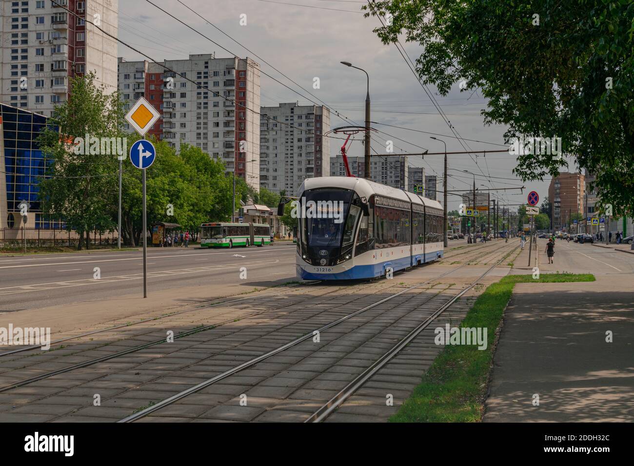 Tram rail car russia hi-res stock photography and images - Alamy