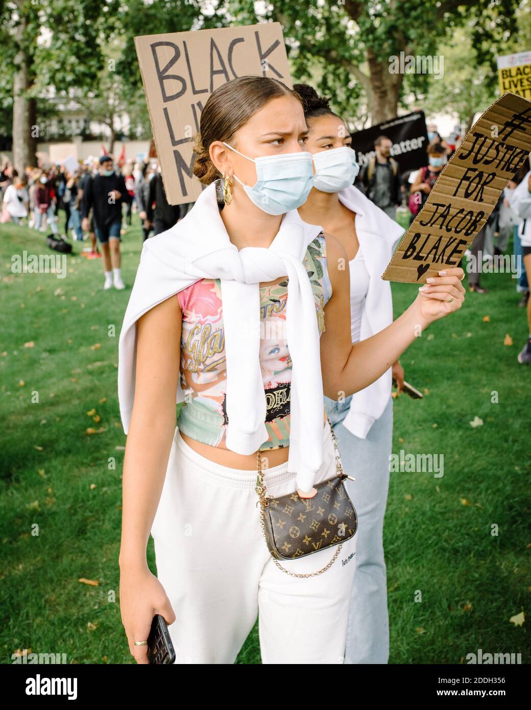 London, United Kingdom - August 31, 2020: Million People March gather ...