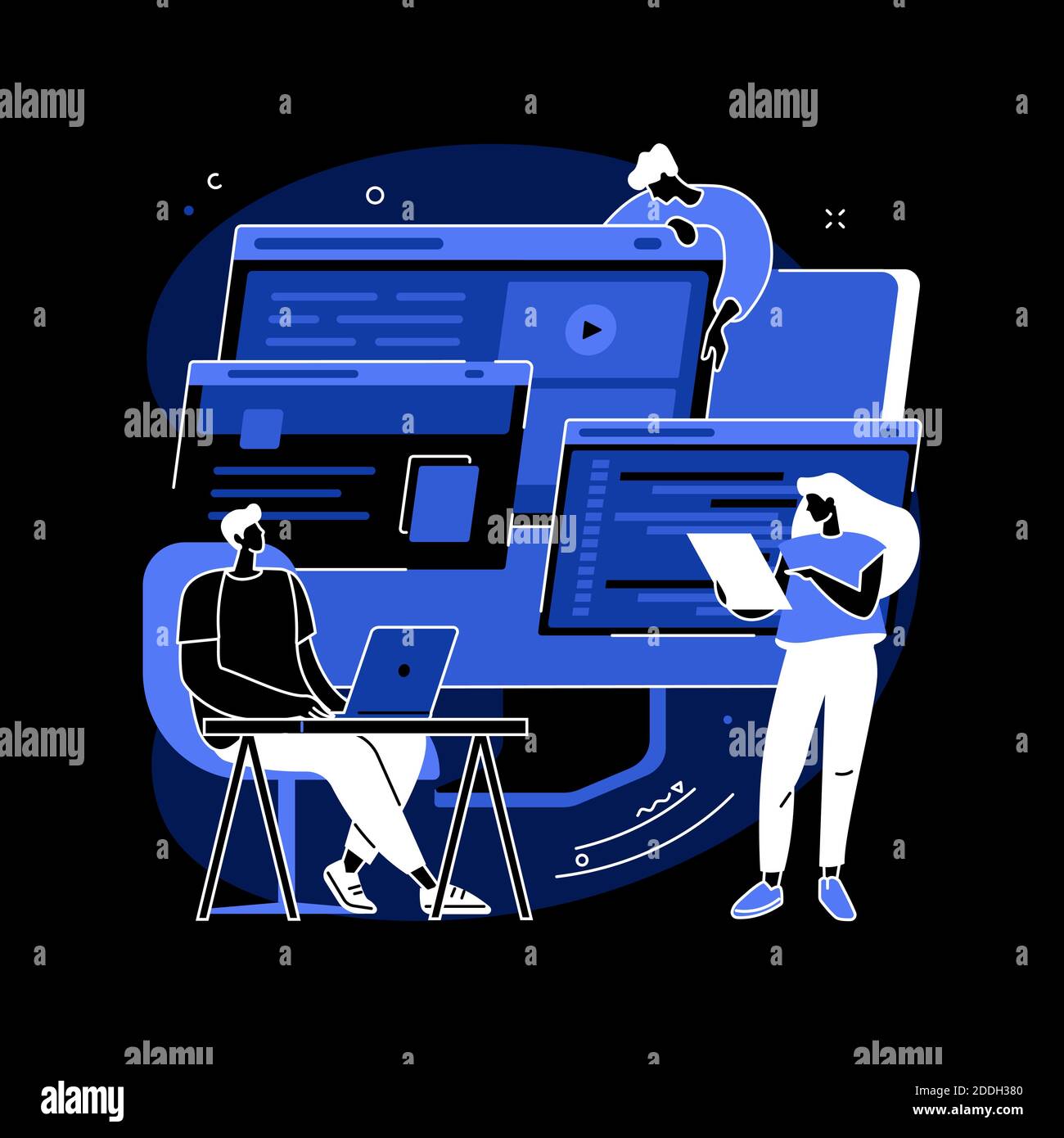 Web development abstract concept vector illustration Stock Vector Image ...