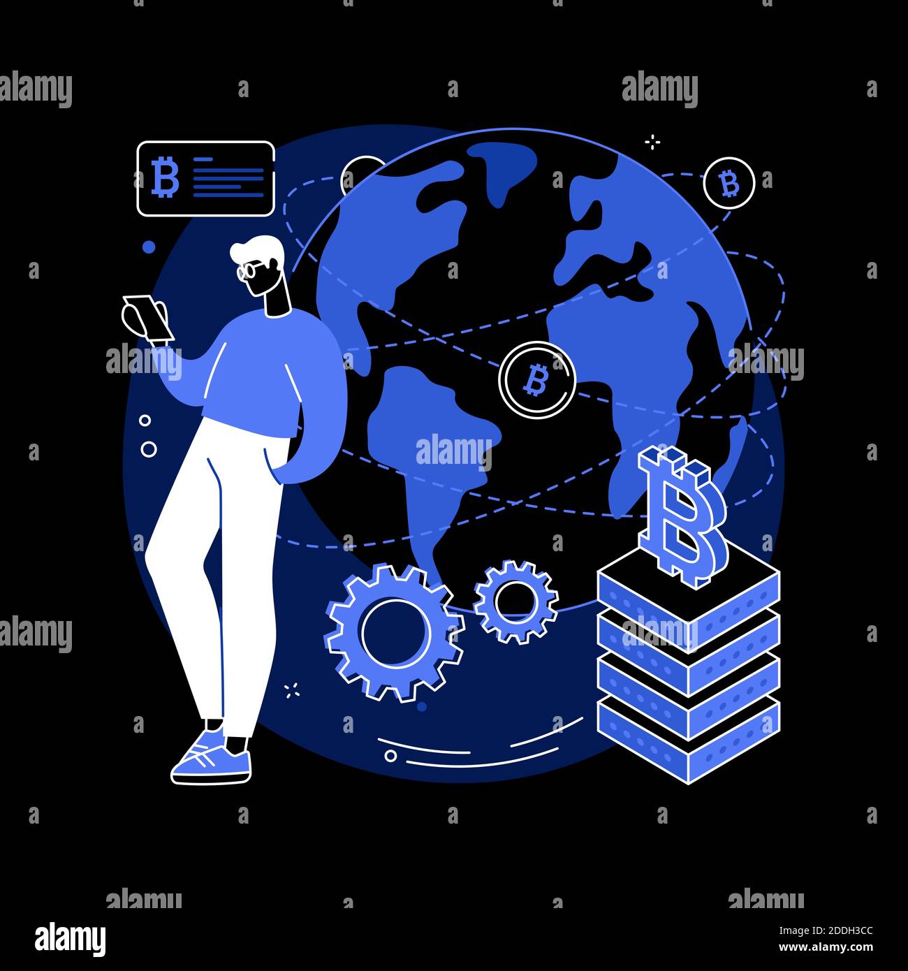 FinTech technology abstract concept vector illustration Stock Vector ...