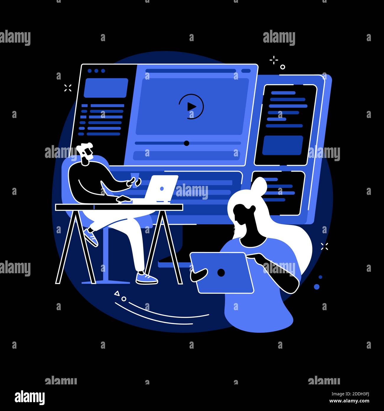 Packaged software abstract concept vector illustration Stock Vector ...