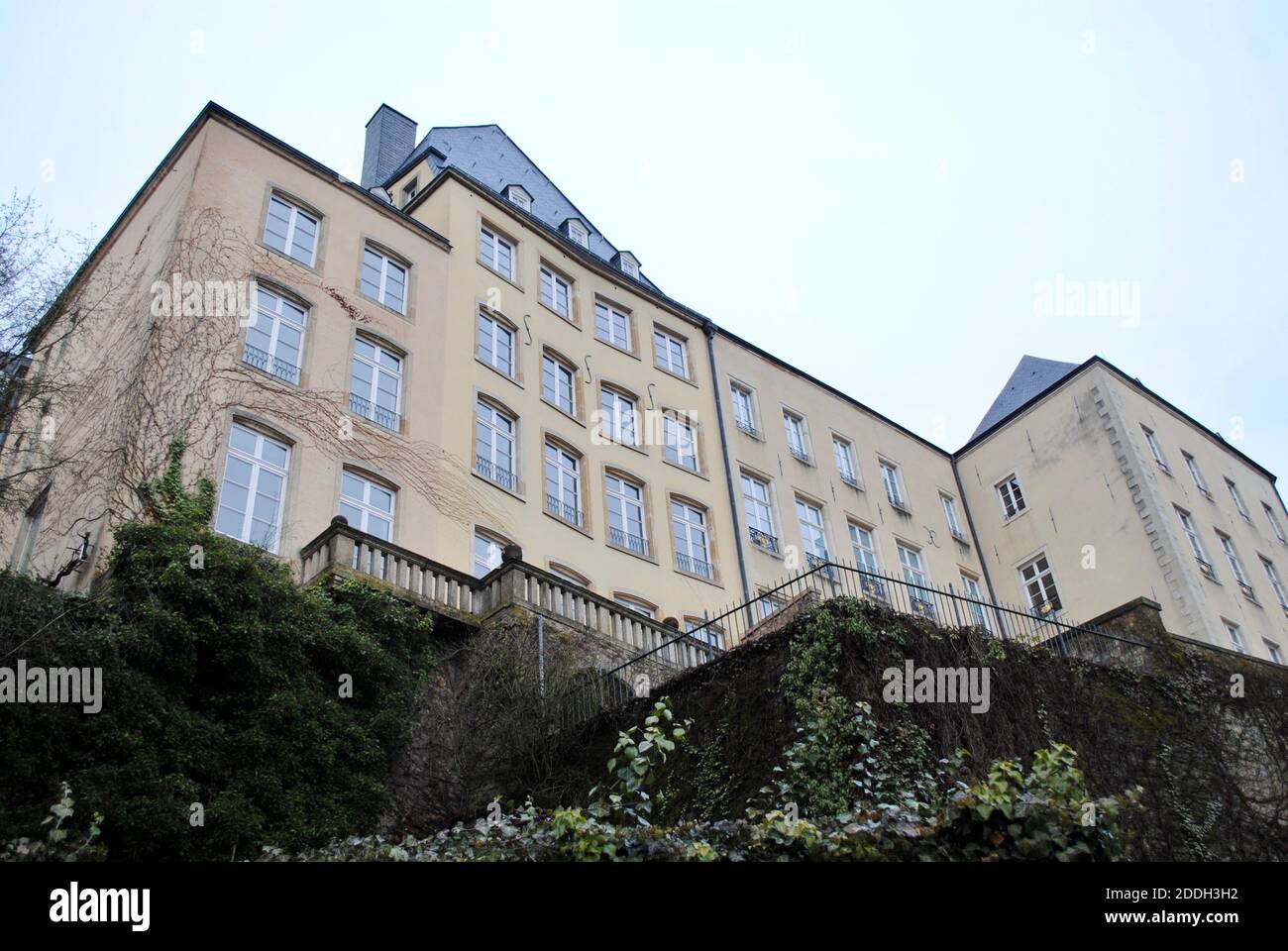 building on top of hill Stock Photo - Alamy