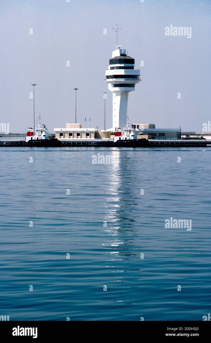 Jebal Ali Port Dubai UAE Largest Man Made Port In The World Stock Photo ...