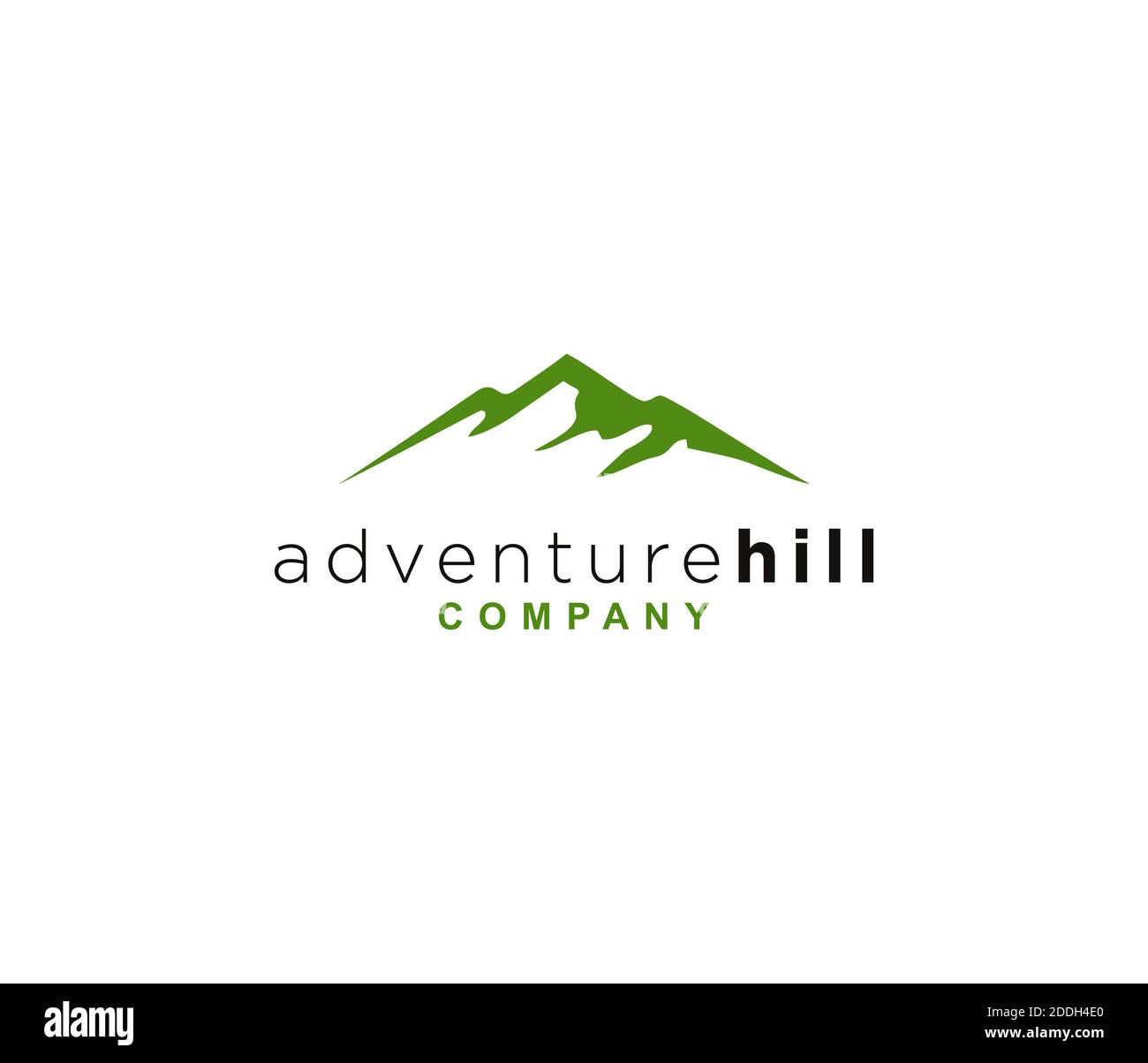 Minimalist Landscape Hills Mountain Peaks symbol logo design Stock ...