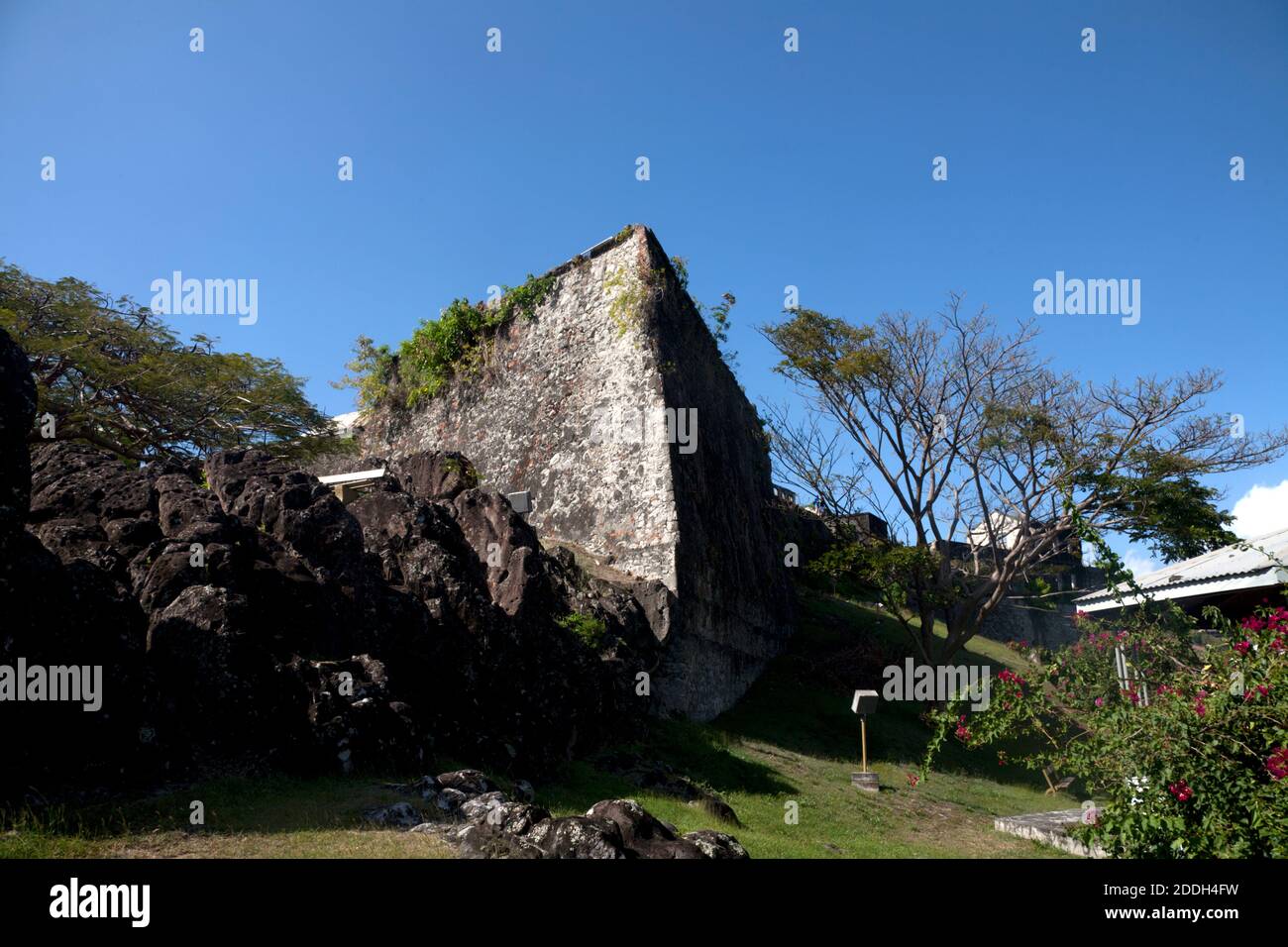 walls of fort george st george grenada windward islands west indies ...