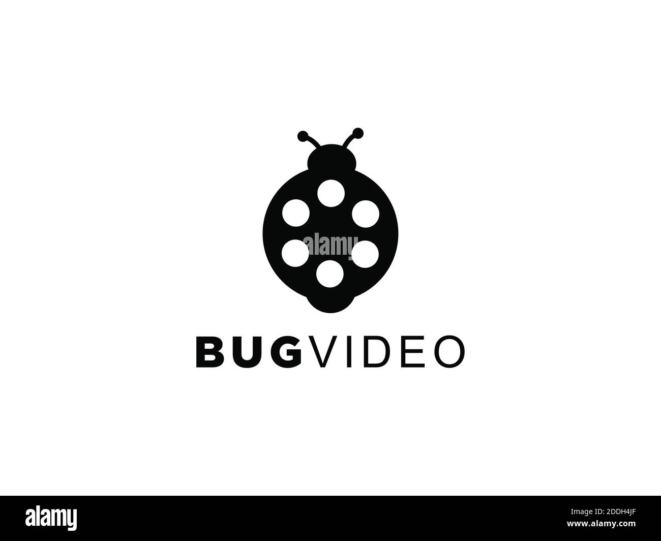 Bug logo design Cut Out Stock Images & Pictures - Alamy