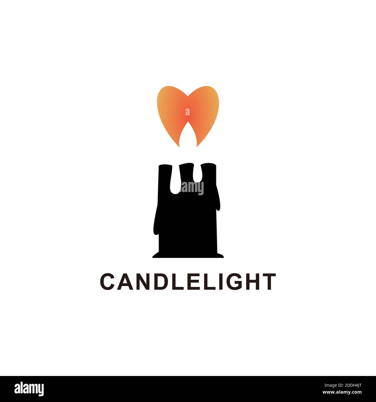 Candle fire logo hi-res stock photography and images - Alamy
