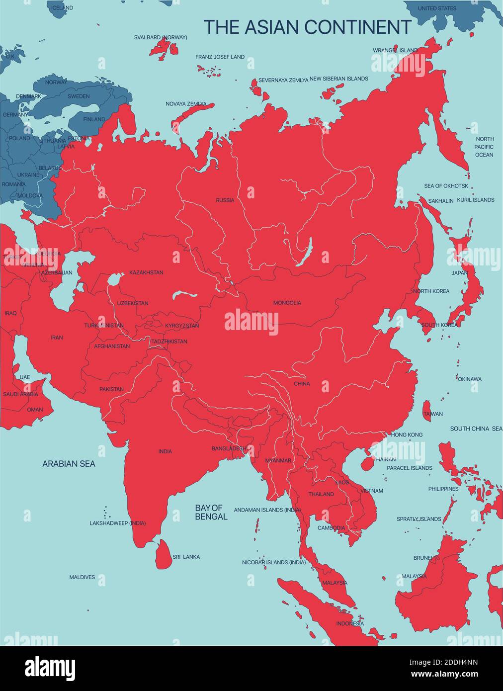Cold War Map Asia