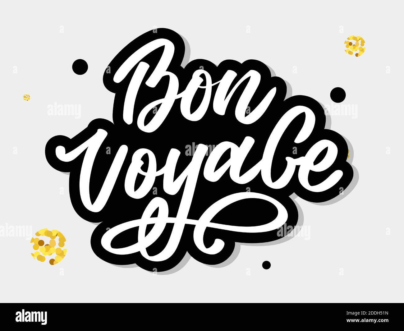 Bon Voyage Hand Lettering Vector Stock Vector Image & Art - Alamy