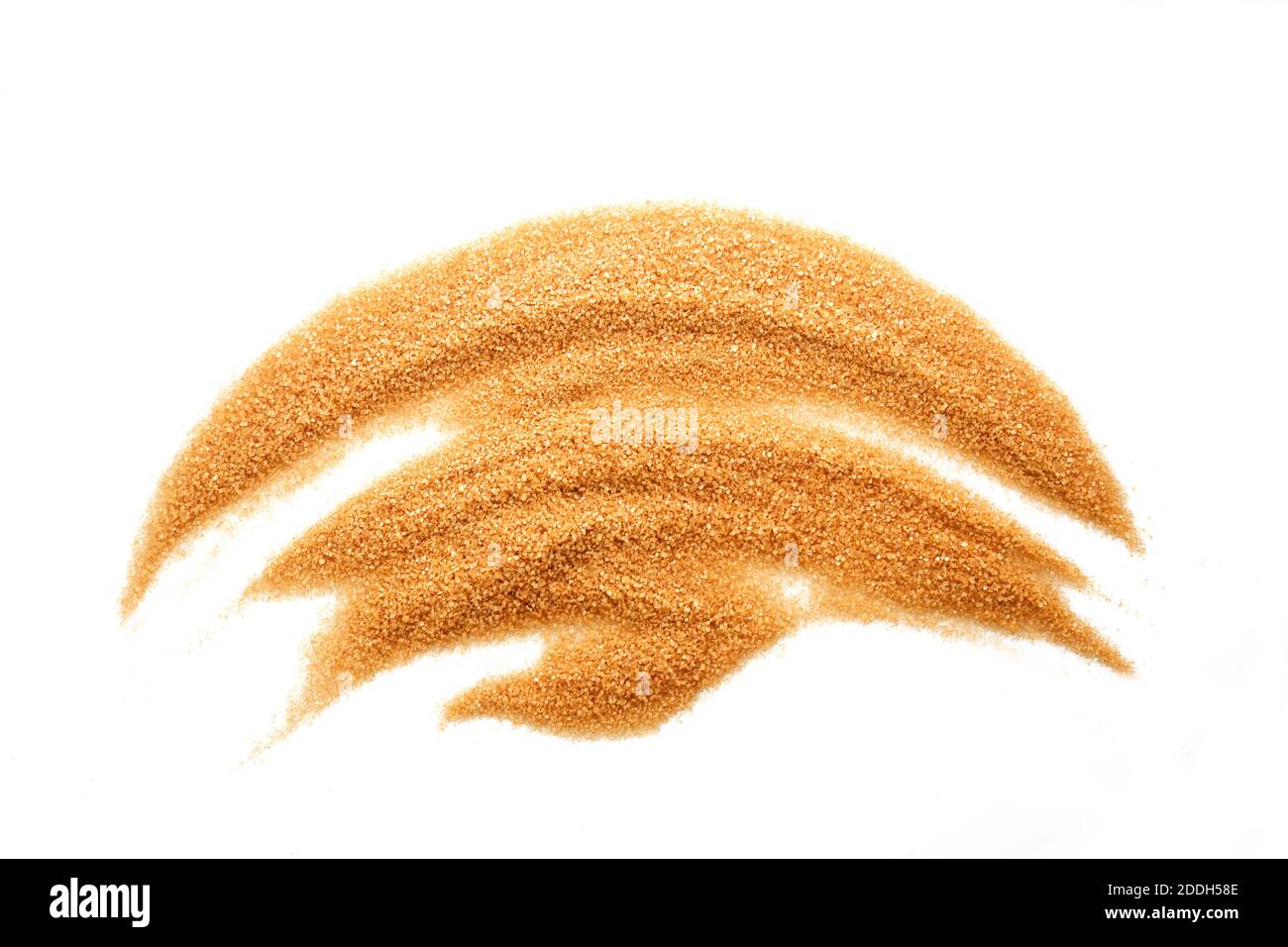 Broun sugar scrub isolated on white background Stock Photo - Alamy