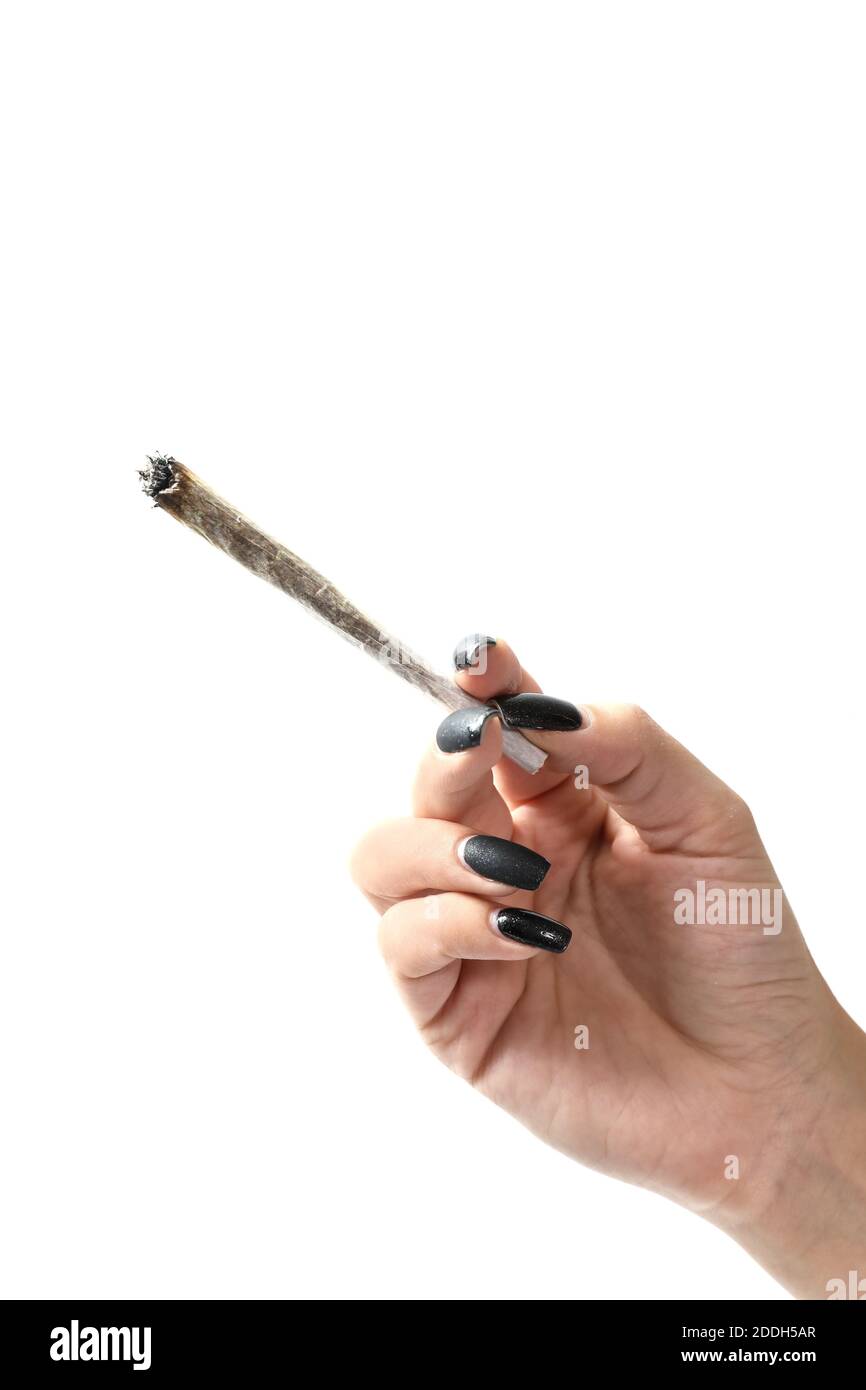 Left Hand Holding A Blunt