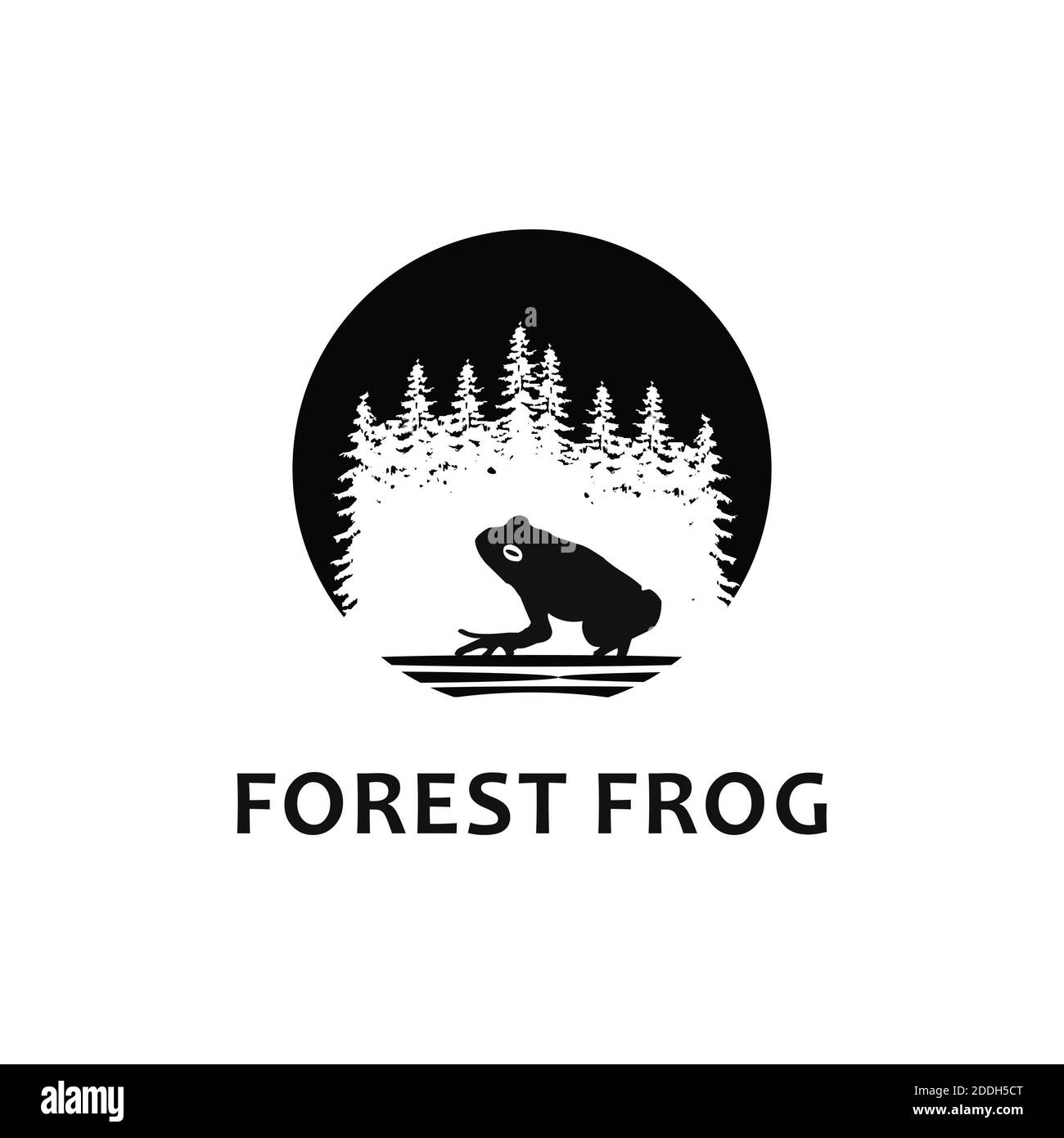 Simple frog logo Cut Out Stock Images & Pictures - Alamy
