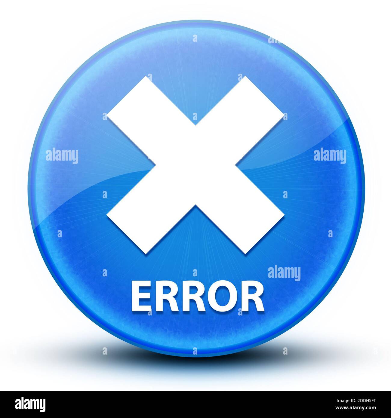 ERROR eyeball glossy blue round button abstract illustration Stock ...