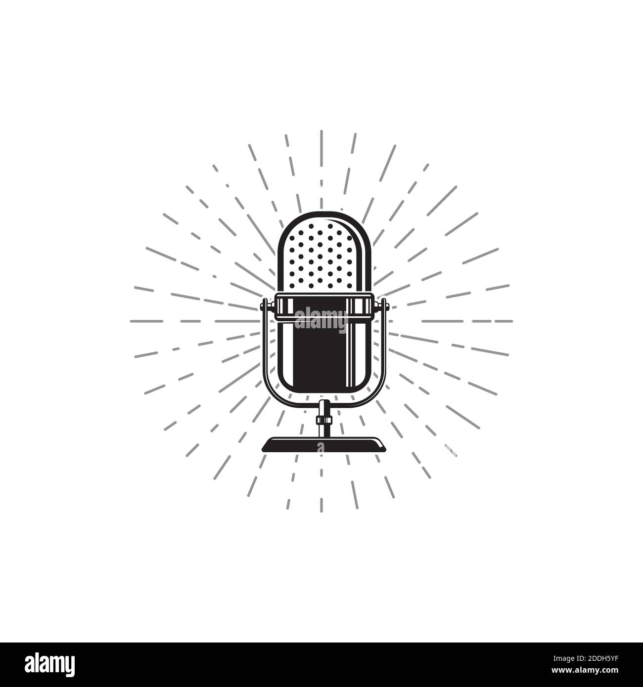 Podcast Vector icon design illustration Template Stock Vector Image ...