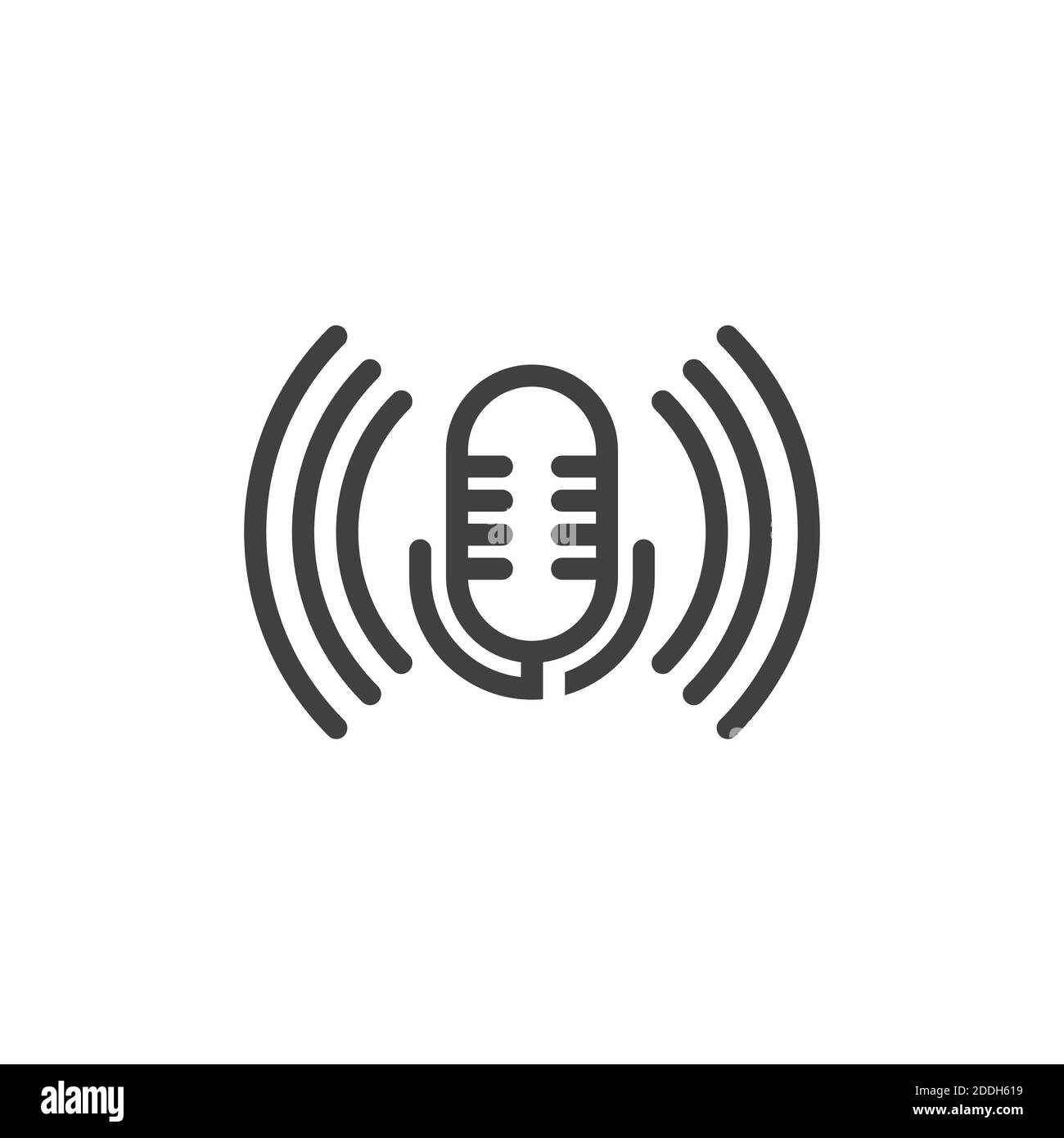 Podcast Vector icon design illustration Template Stock Vector Image ...