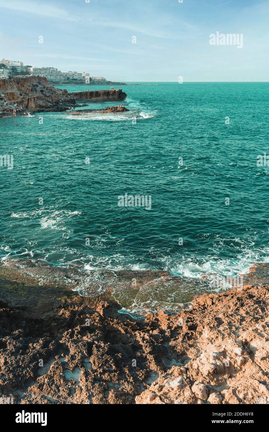 Summer sunny landscape on the Mediterranean Sea Stock Photo - Alamy