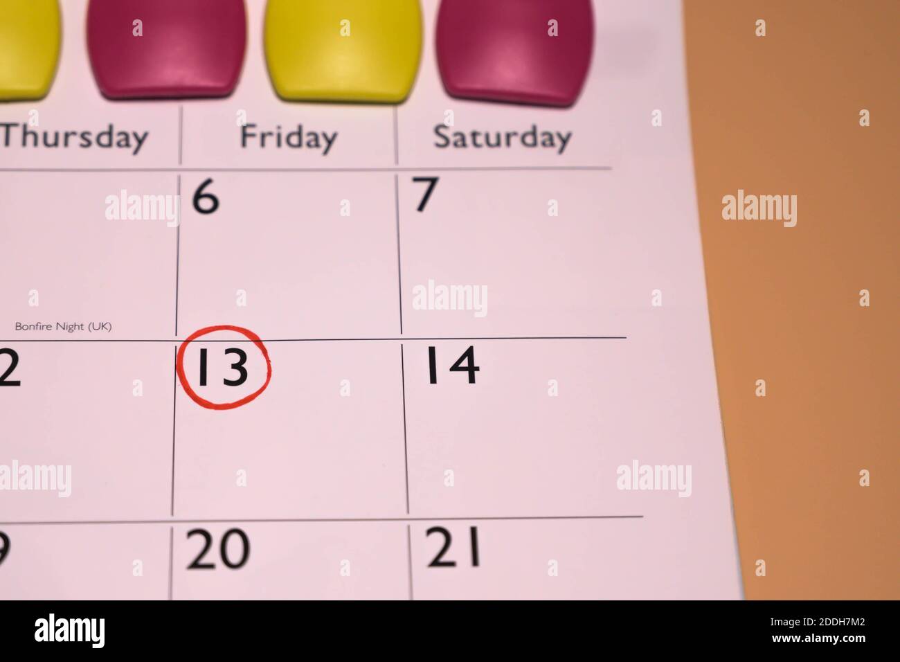 Calender friday 13th hi-res stock photography and images - Alamy