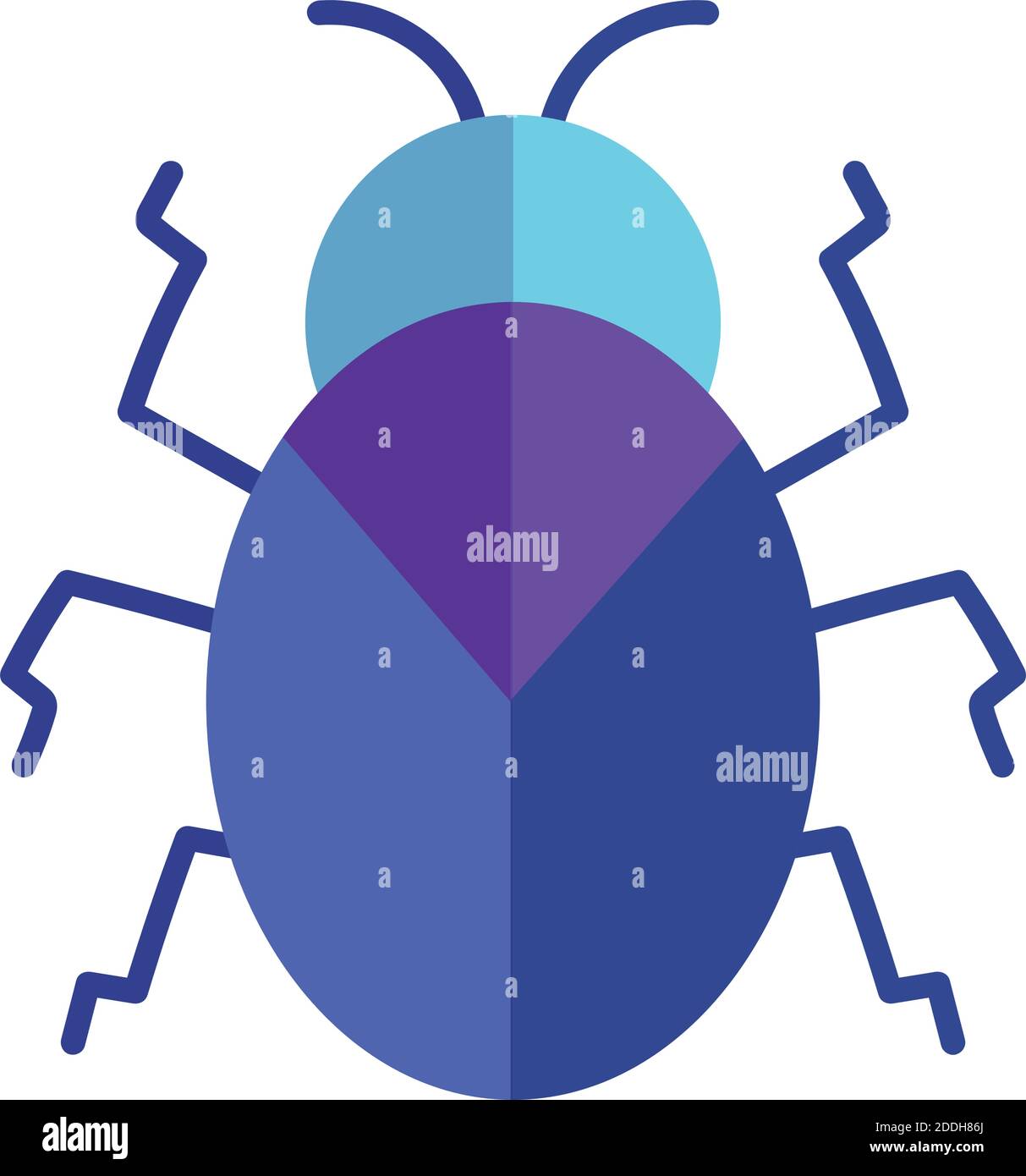 insect animal mascot cartoon flat icon style vector illustration Stock ...