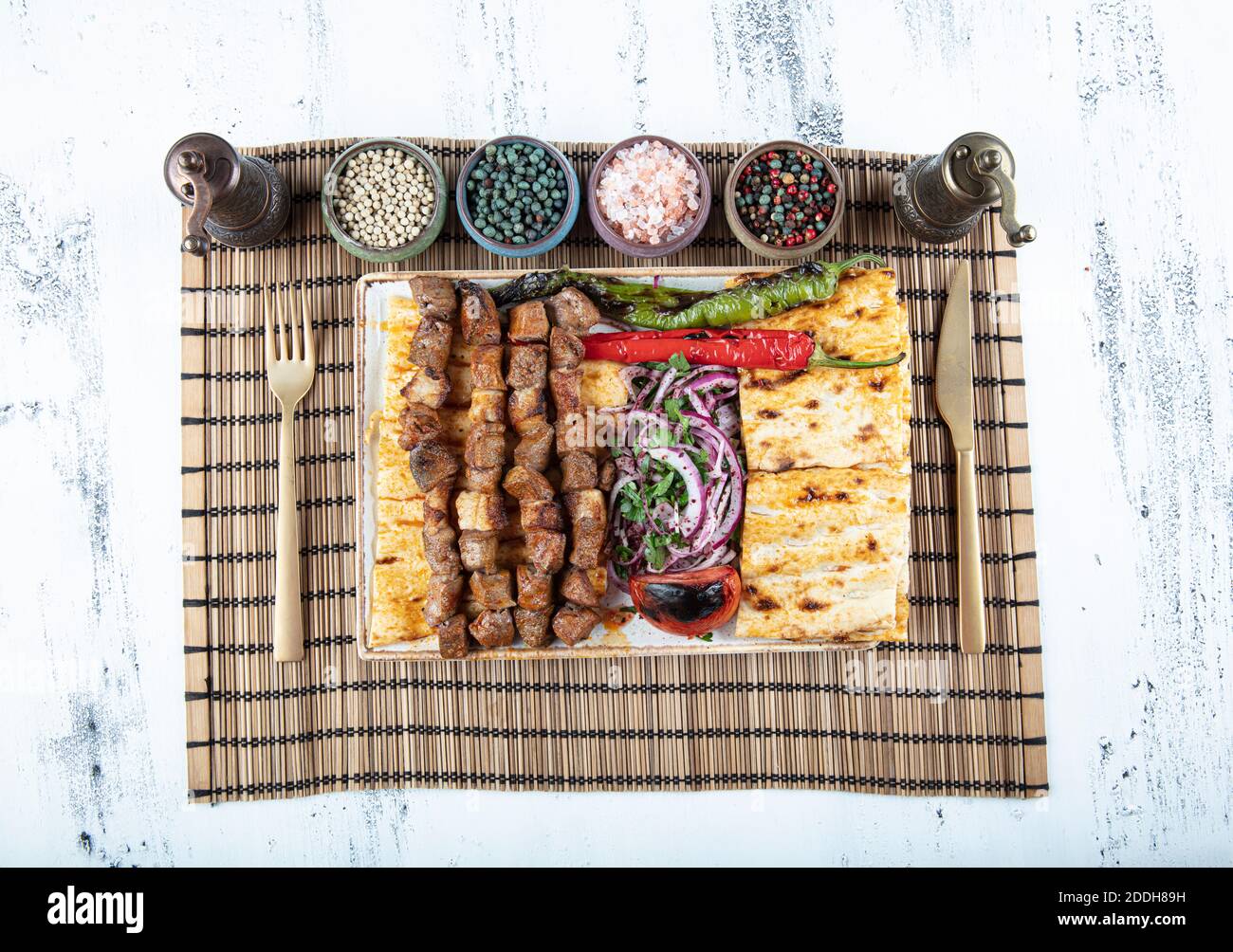 Turkish cuisine delicious ciger skewer. Liver skewer, Turkish Ciger ...