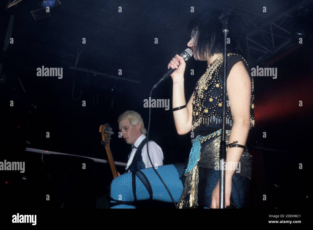 Steve Severin and Siouxsie Sioux from Siouxsie and the Banshees live at ...