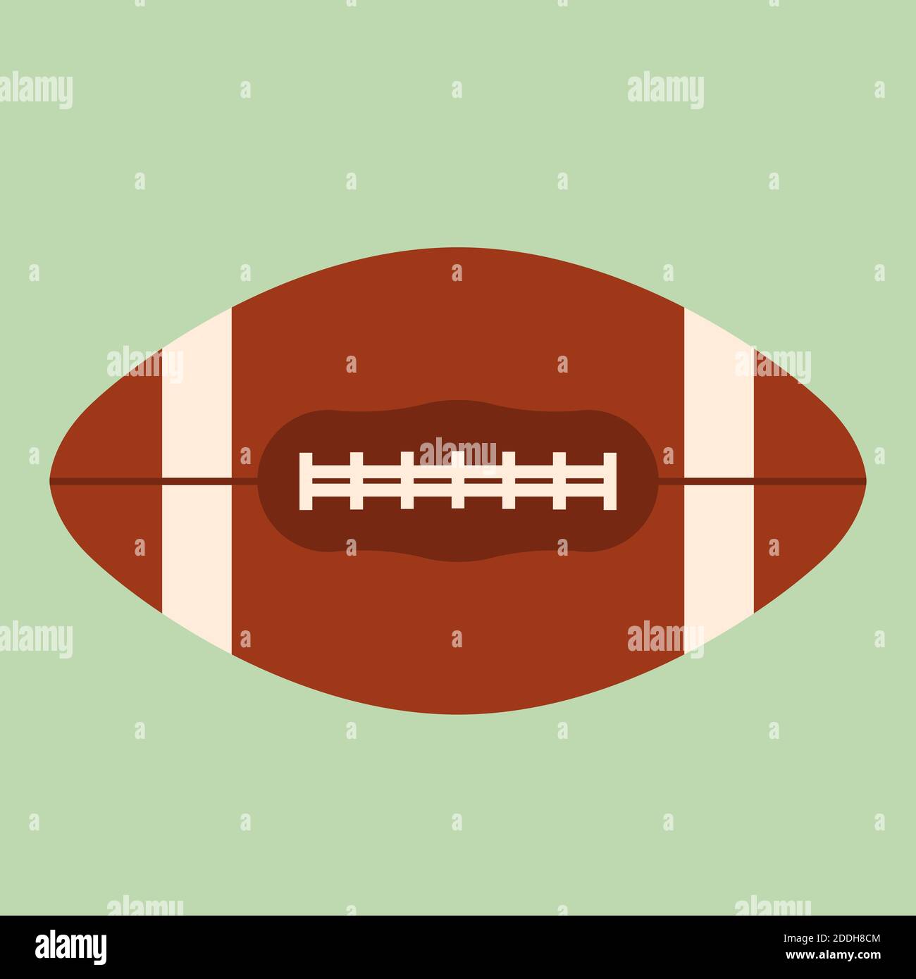 rugby ball , vector illustration, flat style Stock Photo - Alamy
