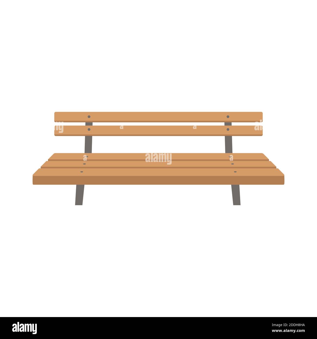 Park Bench Front View