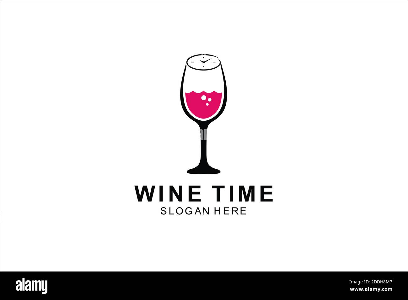 Wine Time Logo Logo Melkisheva Victoriia Canva