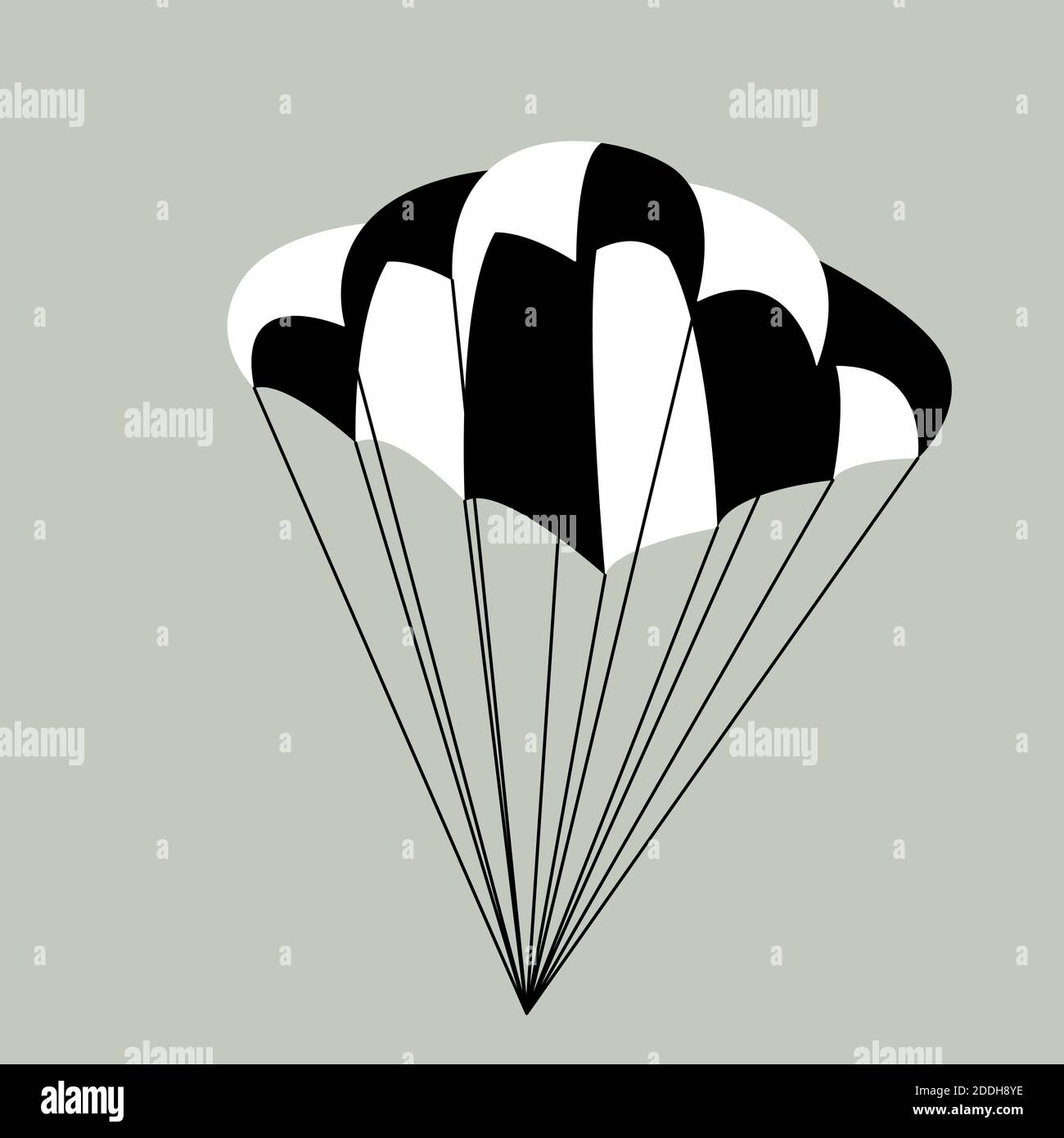 parachute, vector illustration, flat style, front side Stock Photo - Alamy