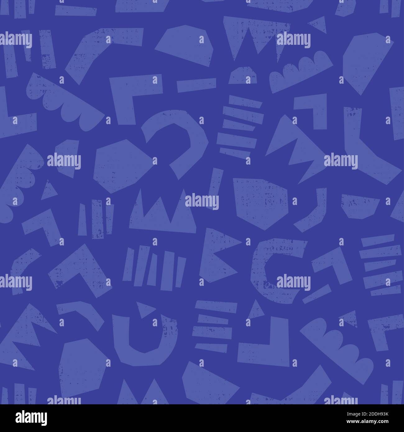 Modern abstract cut out shapes royal and classic blue background ...