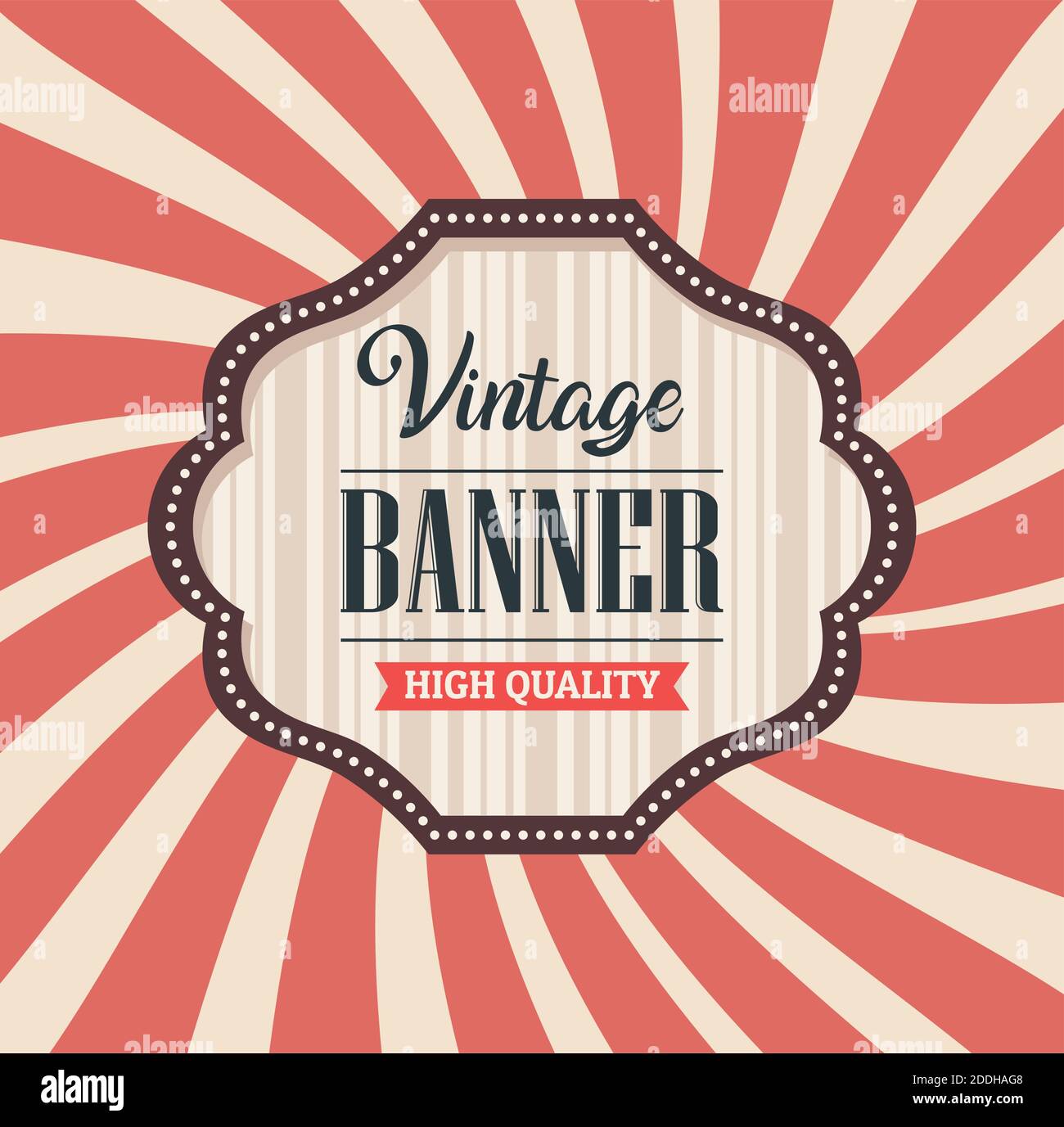 vintage banner with elegant wooden frame Stock Vector Image & Art - Alamy