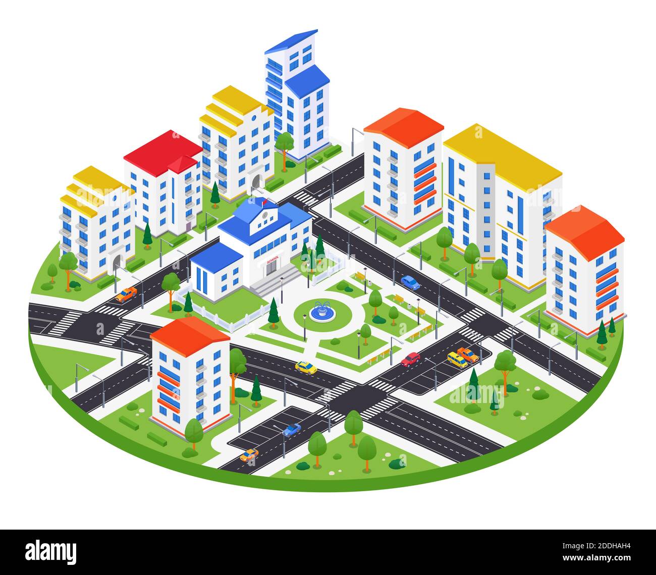 High rise apartment view Stock Vector Images - Alamy