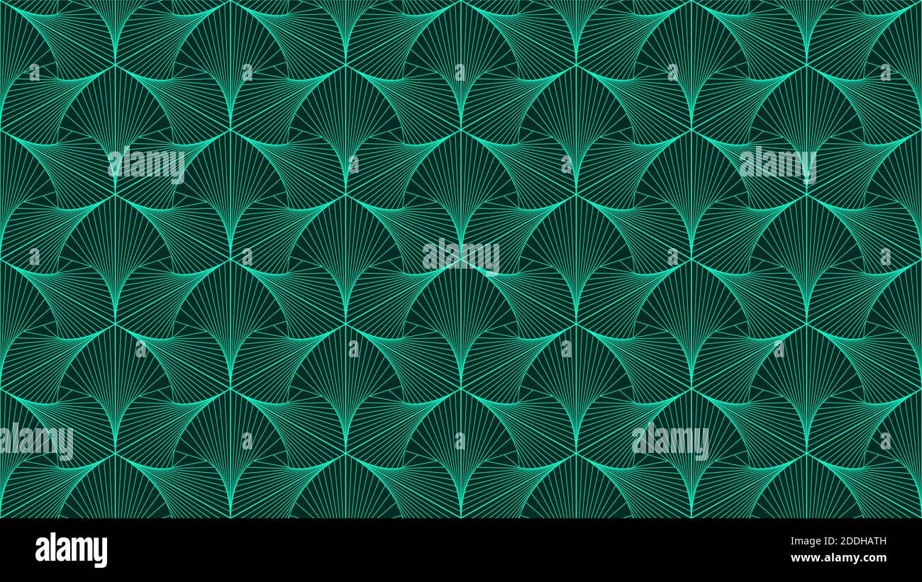 Green seamless geometric pattern. Abstract zentangle background for ...