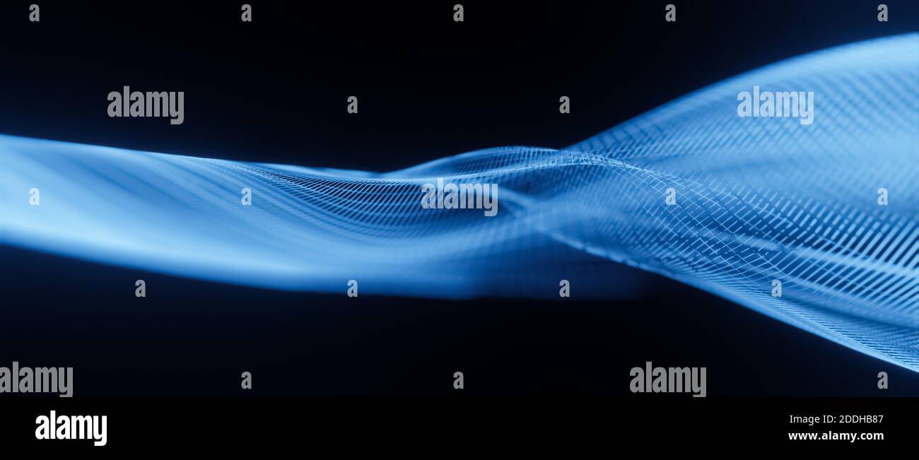 Modern Abstract Grid Or Wireframe Structure Virtual Background Digital Technology Science Or