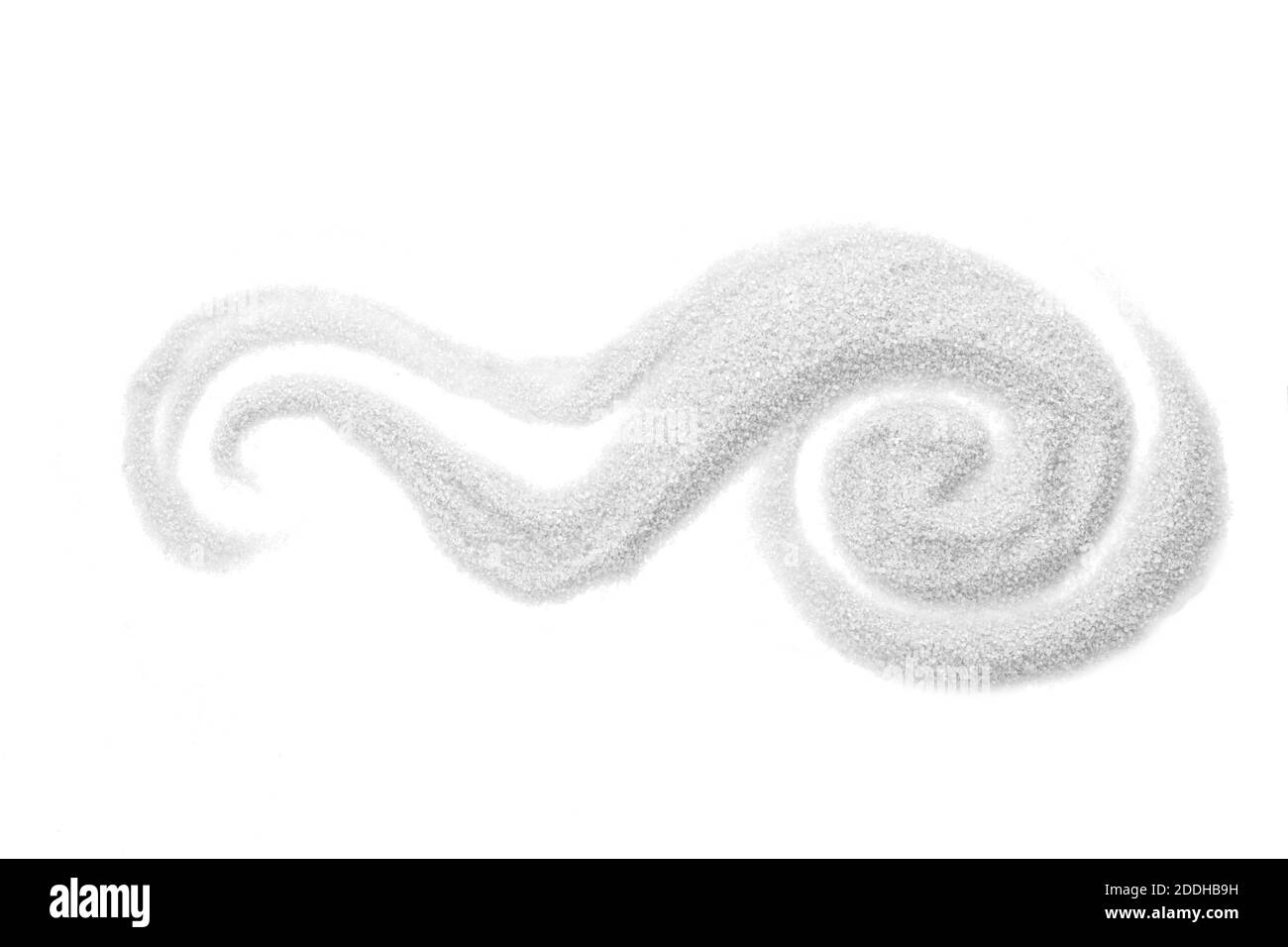 White sugar scrub isolated on white background Stock Photo - Alamy