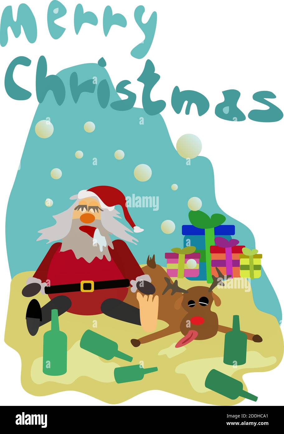 Santa claus reindeer elf Cut Out Stock Images & Pictures - Alamy