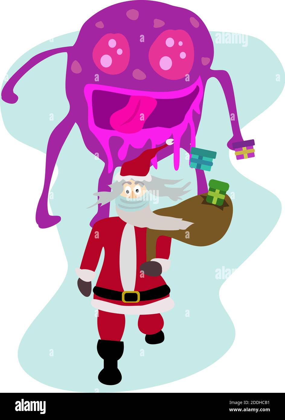 Santa run for wishes hi-res stock photography and images - Alamy