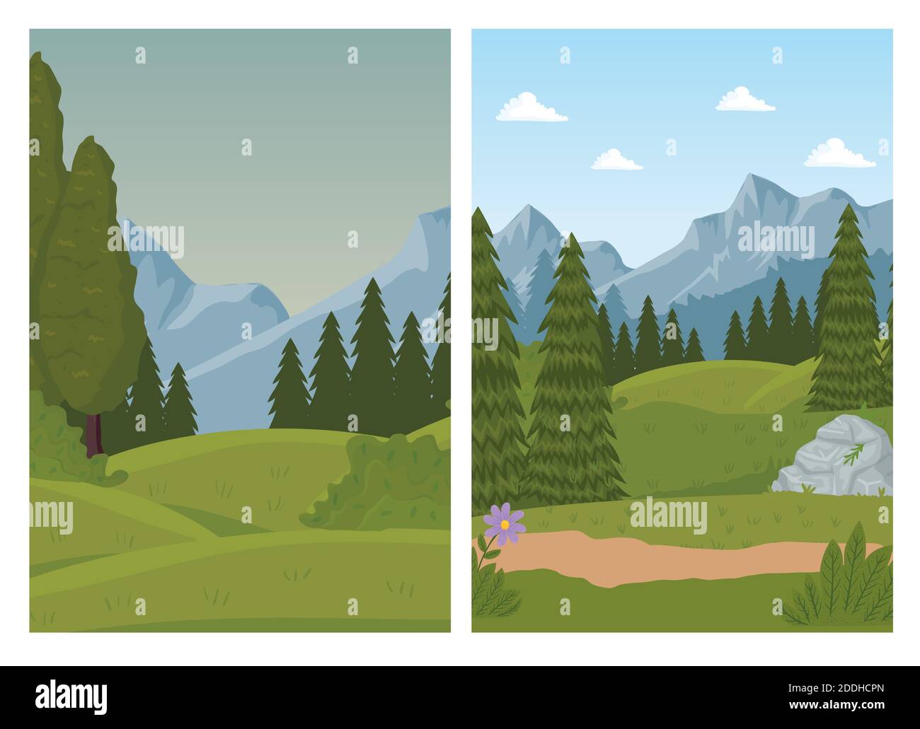 Beautiful garden scenes Cut Out Stock Images & Pictures - Alamy