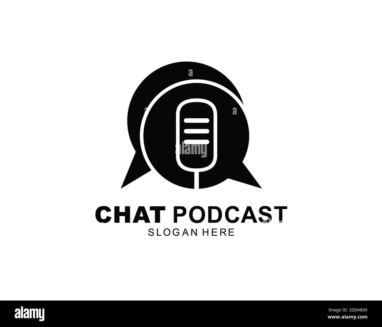 chat podcast logo icon symbol designs Stock Photo - Alamy