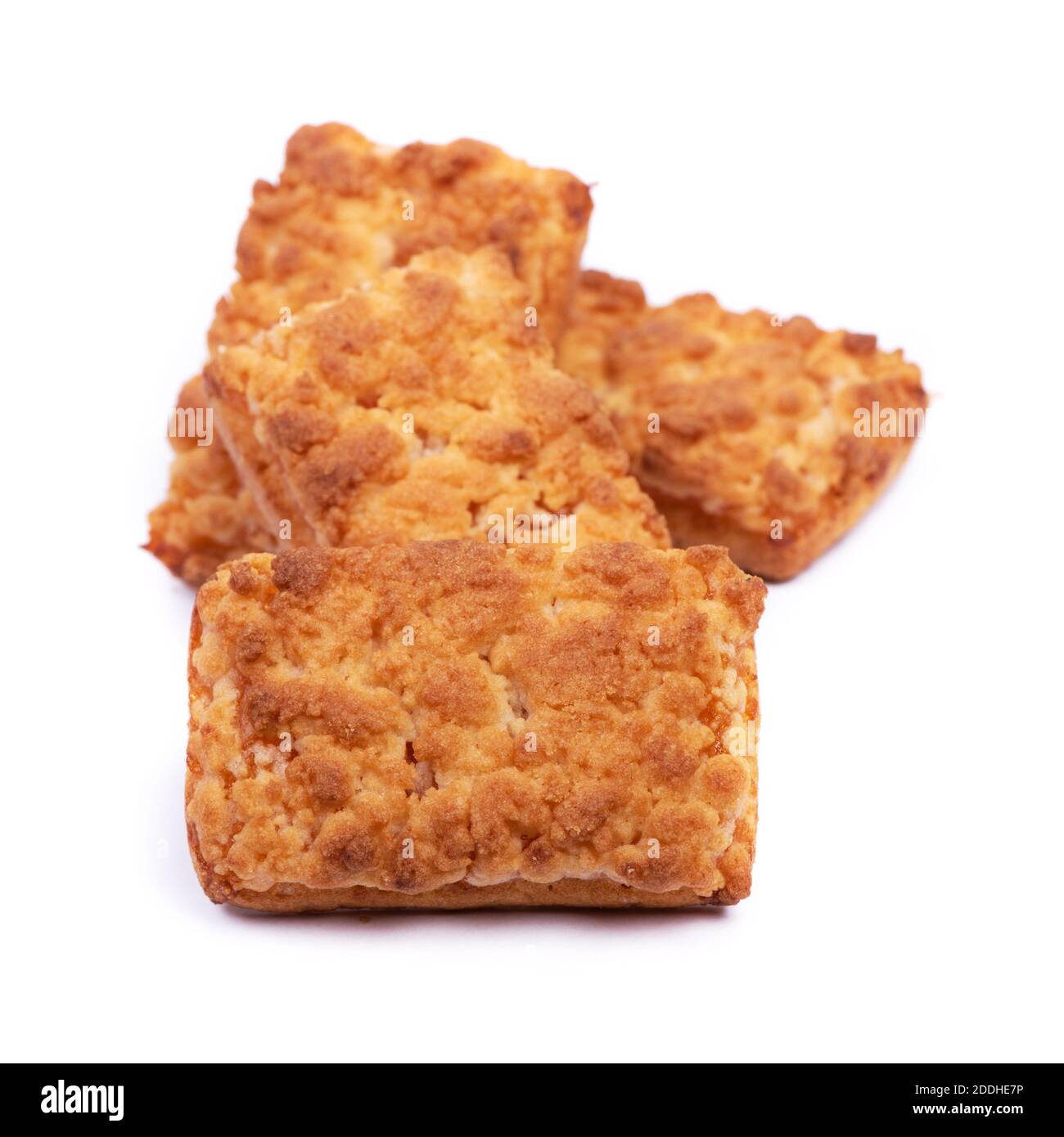 Group of soft biscuits isolated on white background Stock Photo - Alamy