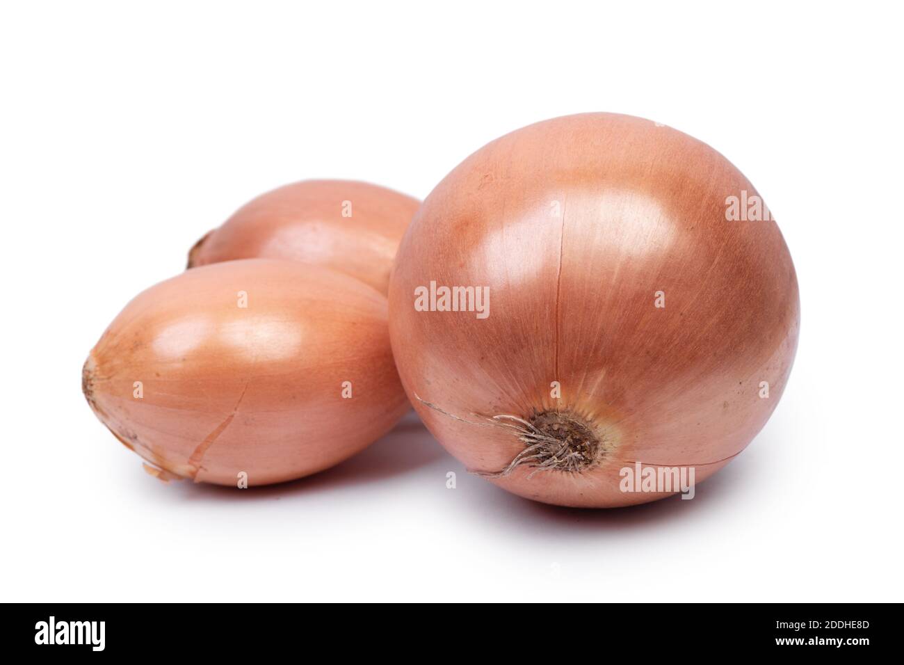 Group of whole unpeeled onion isolated on white background Stock Photo ...