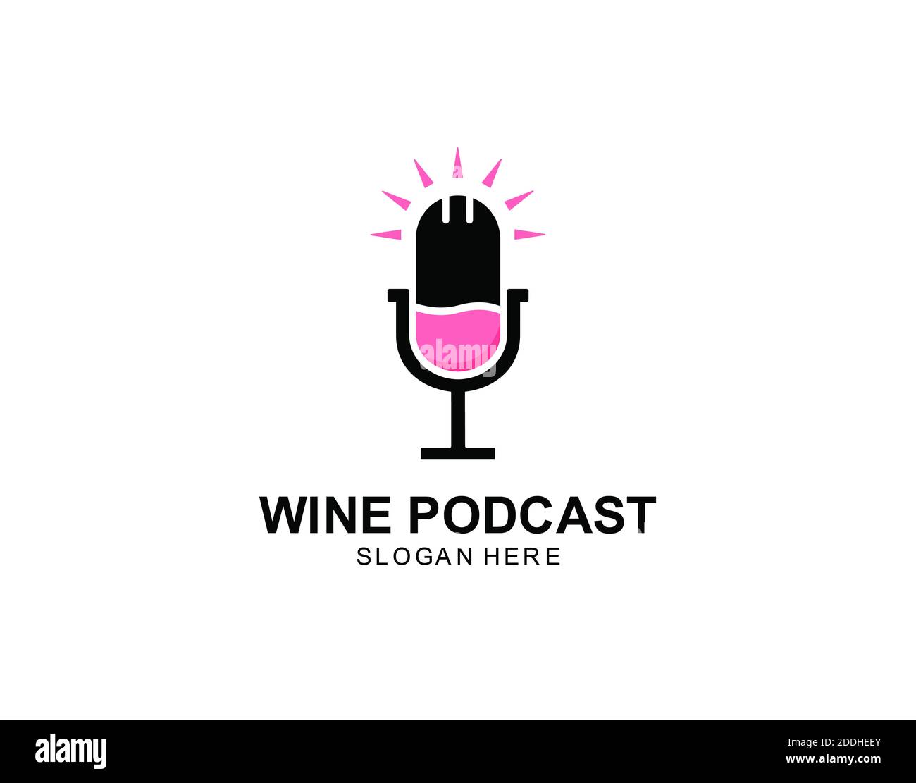 Podcast logo design hi-res stock photography and images - Alamy