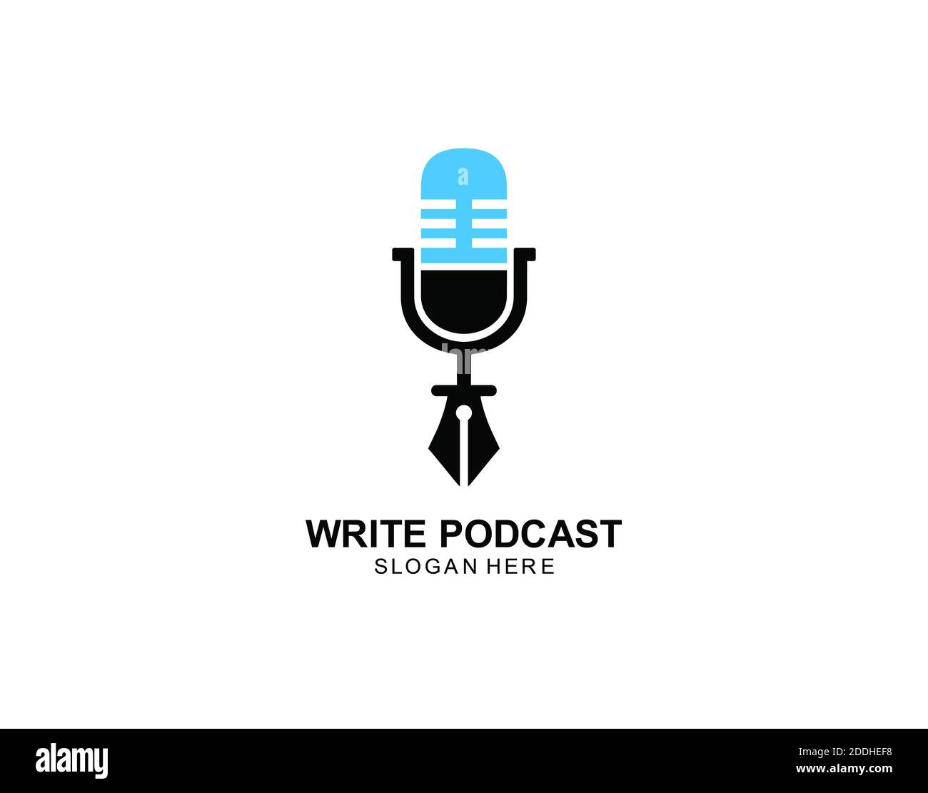 Podcast logo design hi-res stock photography and images - Alamy