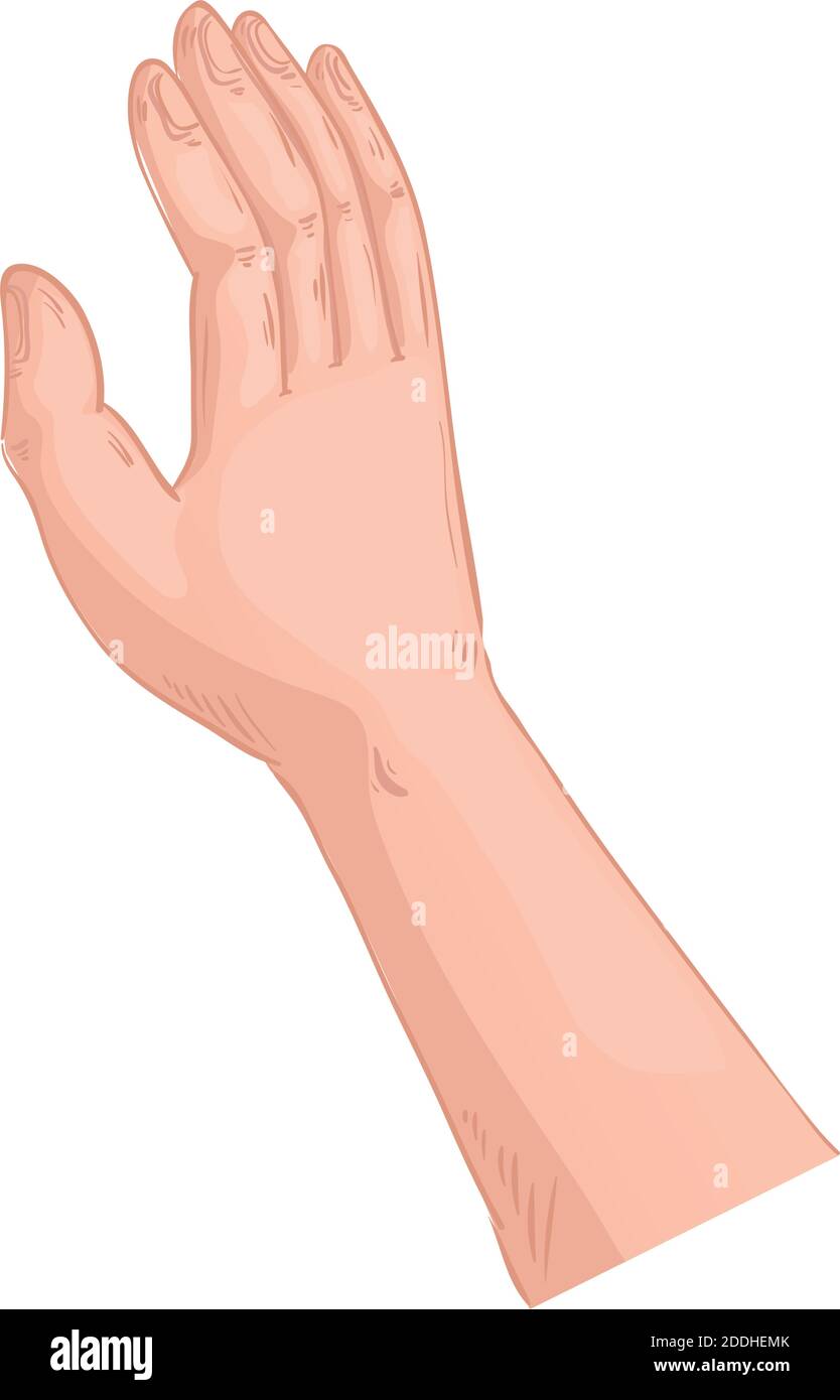 Stop hand pose Stock Vector Images - Alamy