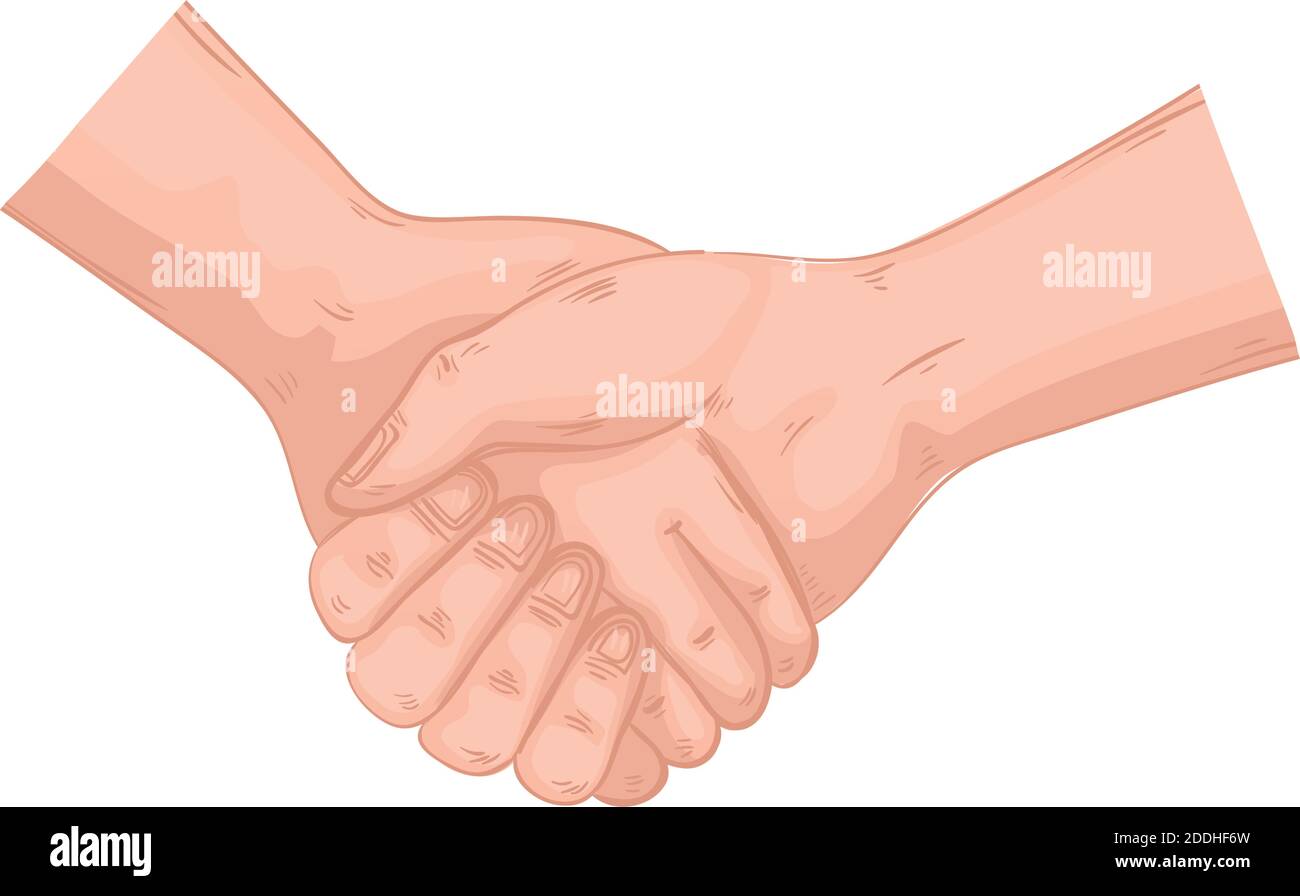 handshake greeting expression isolated icon Stock Vector Image & Art ...