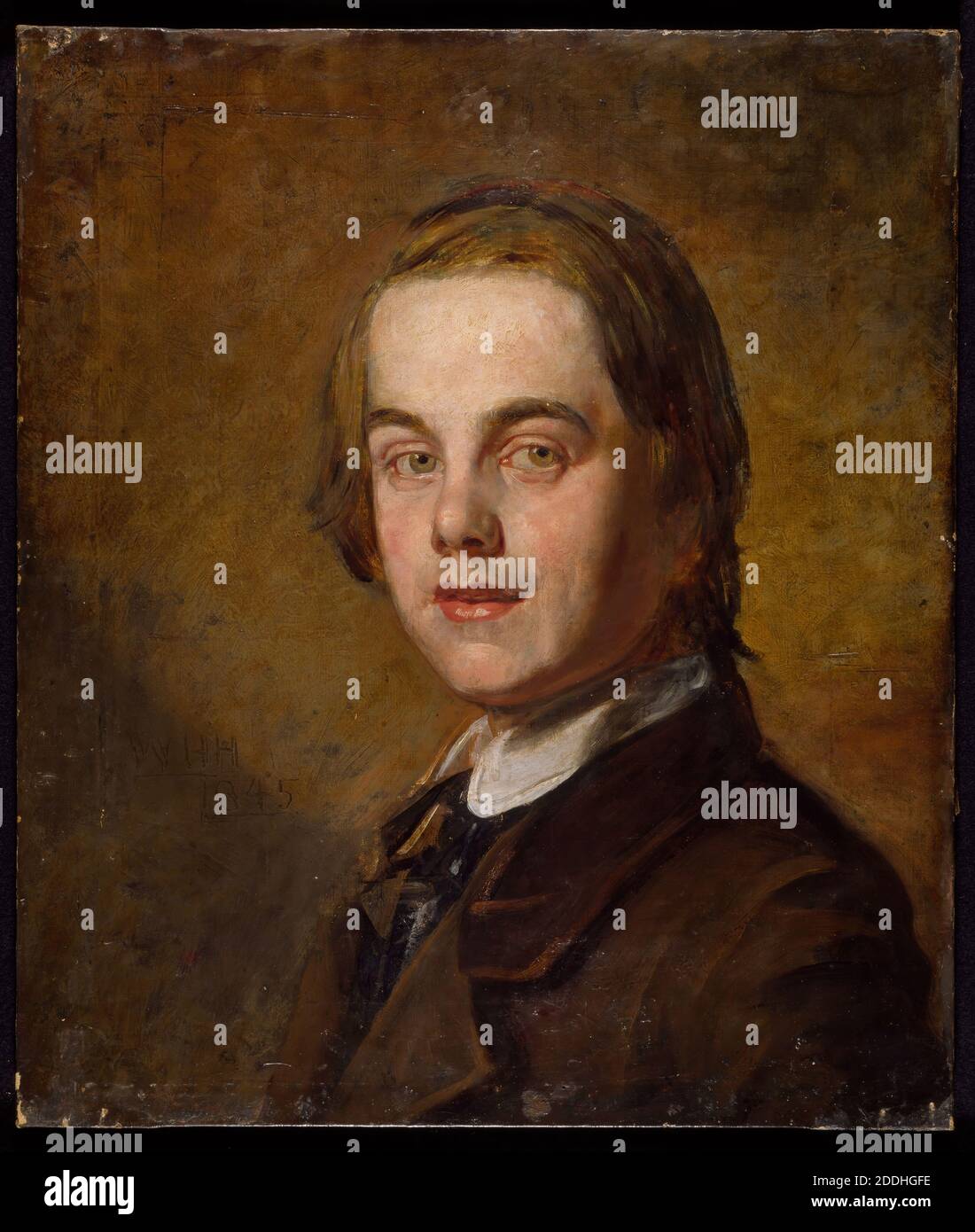 Self-Portrait, 1845 By William Holman Hunt, Oil Painting, Self-Portrait ...